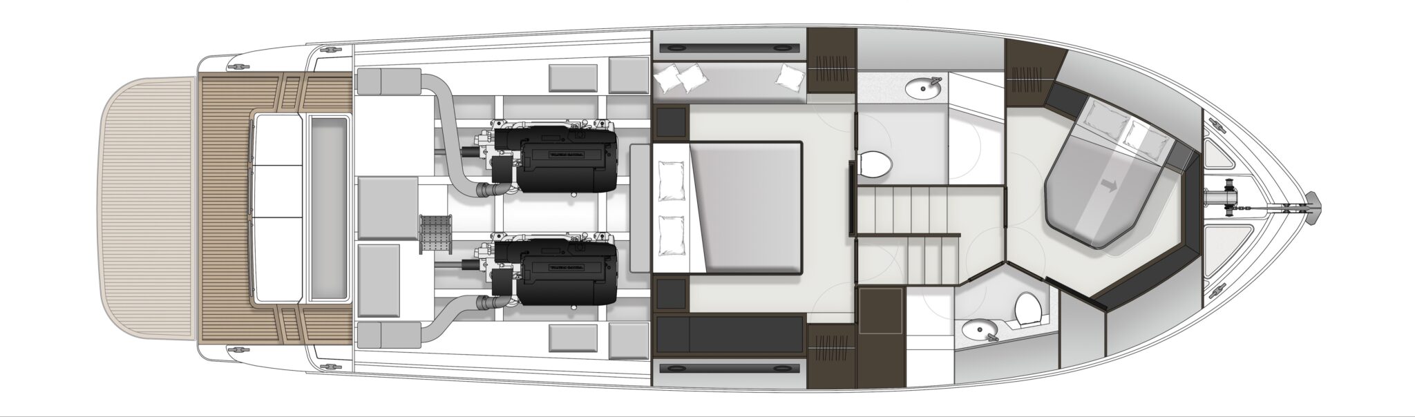 Maritimo M50 Flybridge and S50 Sedan Motor Yachts design and ...